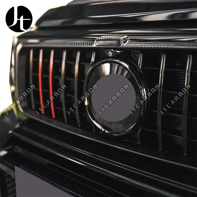 Full Carbon Fiber Front Bumper Grille For Mercedes Benz W464 G63 G500 G550 Facelift B900 2019 ...