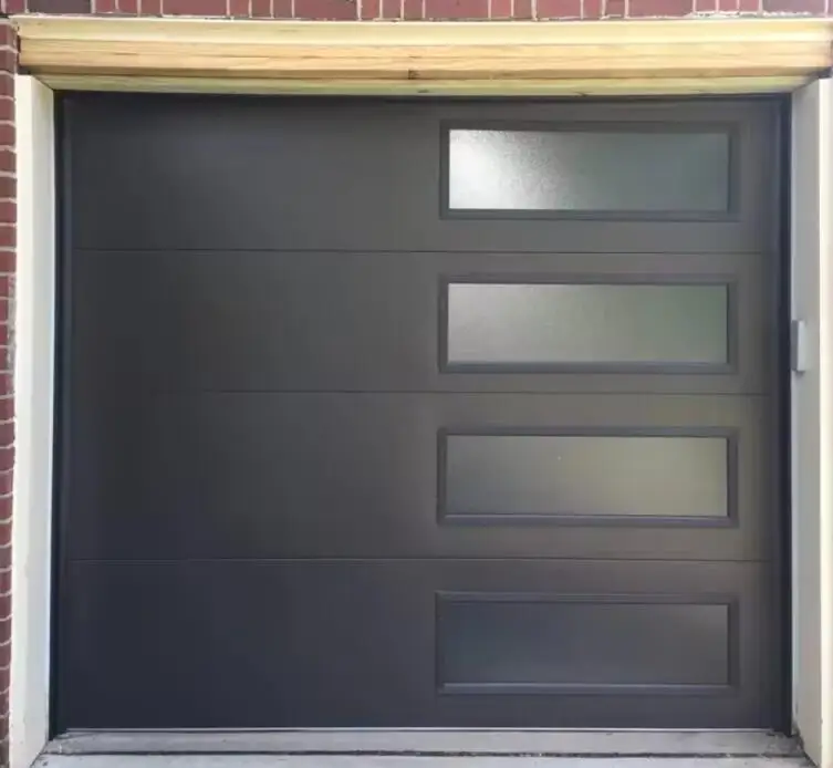 Wholesales Sectional Wrought Iron Steel Overhead Automatic Sliding ...