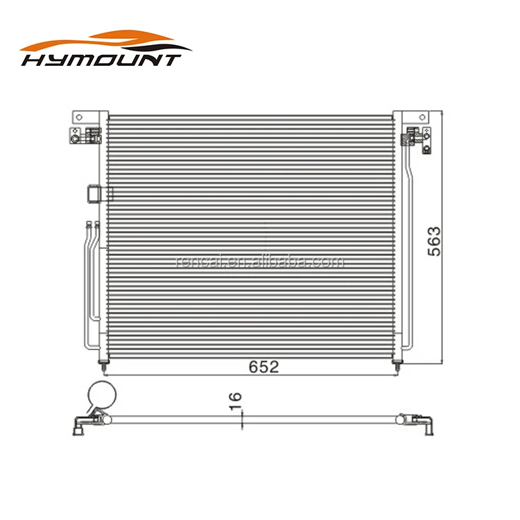 92100-EB70A 92100EB70A 92100-EB01A用于N-ISSAN Navara D40的汽车零件液罐总成冷凝器 ...