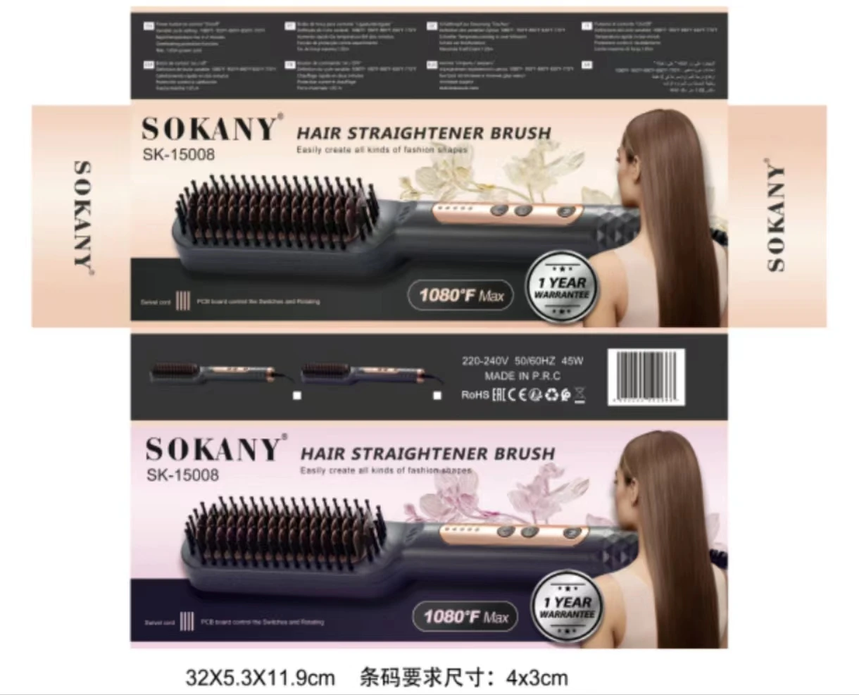 Sokany Straight Hair Comb - Gentle, Portable, and Versatile