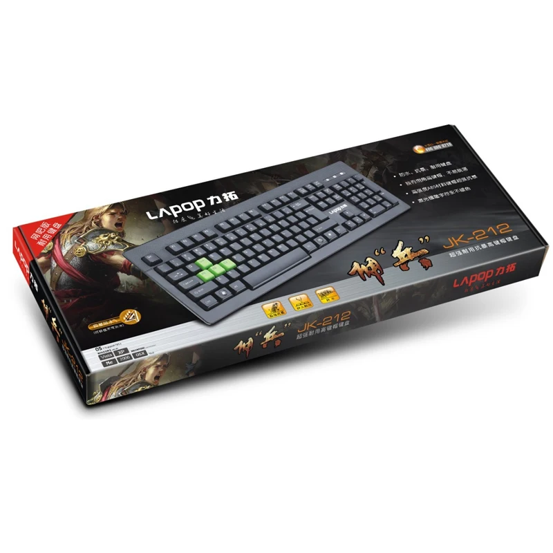 Lapop JK-212 Wired Keyboard - Efficient 104 Keys Gaming