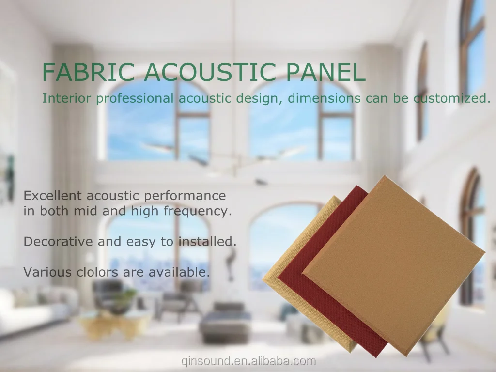 Interior Design Office Wall Soundproof Decoration Acoustic Fabric Panel ...