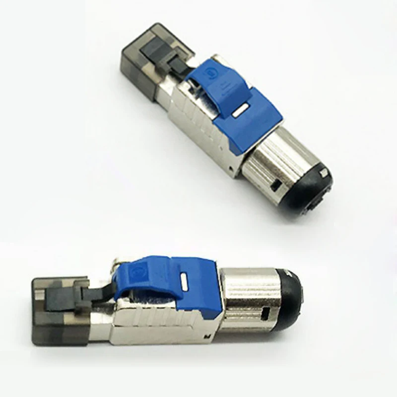 Tool Free Shielded Rj45 Cat 8 Cat8 Field Termination Plug Cat8 ...