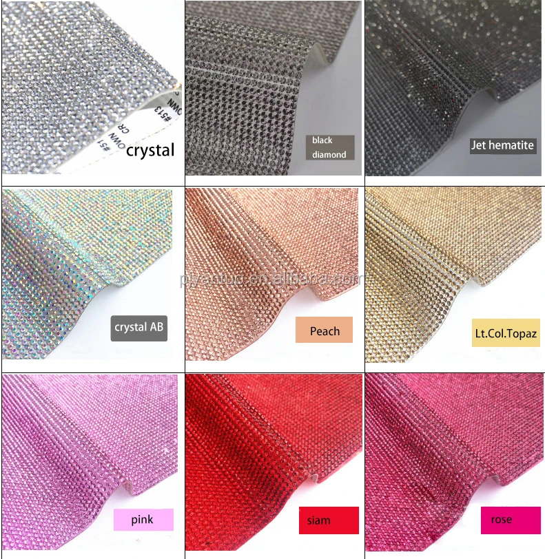 Wholesale Bling Bling Self Adhesive Glitter Rhinestone Sheet Trimming ...