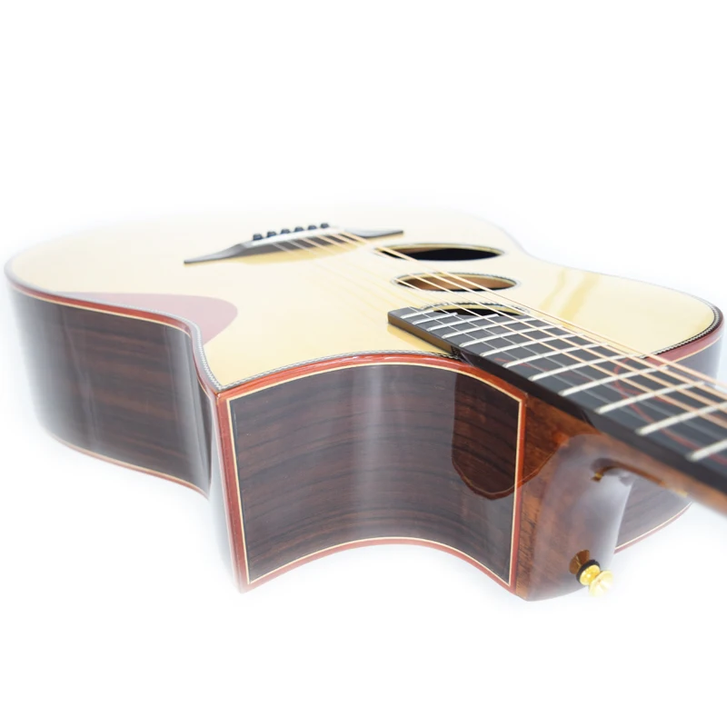 Geake JD-620C Acoustic Guitar - Unique Armrest Design