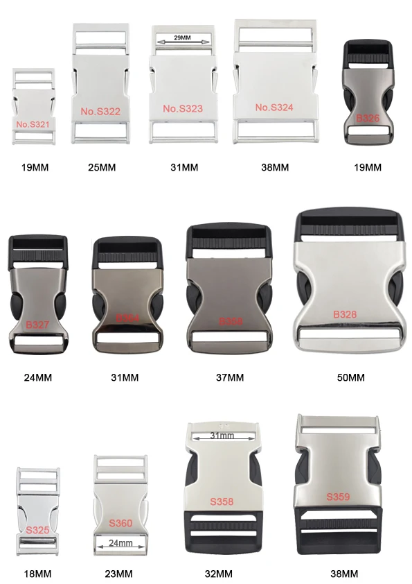 Gold Metal Quick Release Clips Side Release Buckle For Backpack - Buy ...