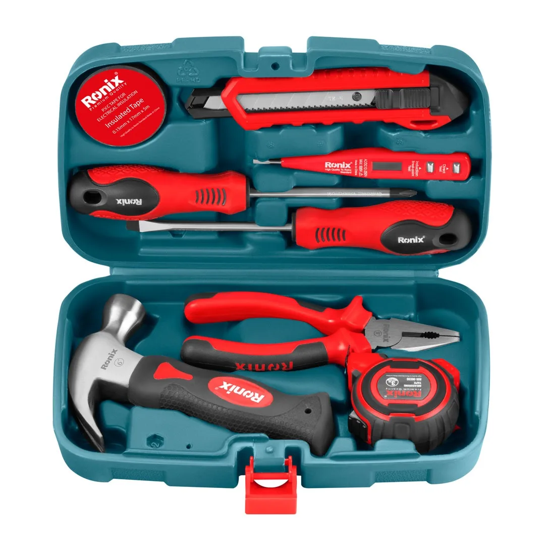 Ronix Newest Rs-0002 Hand Tools Set 8 Pcs Muti Purpose Combo Kit Hand ...