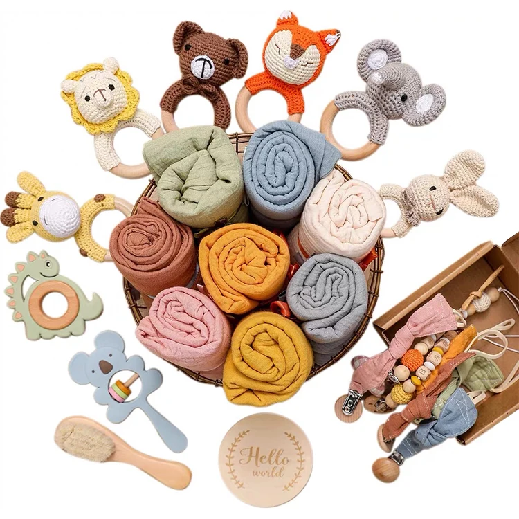 Customization Newborn Baby Gift Set - Logo & Color Toy
