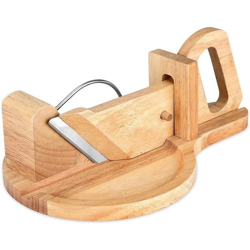 Wooden Premium Sausage Salami Guillotine Slicer Lychee Slicer Wood ...