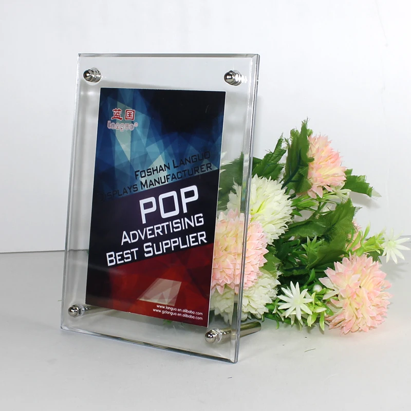 Custom A4 A5 A6 Clear Plastic Acrylic Photo Frames
