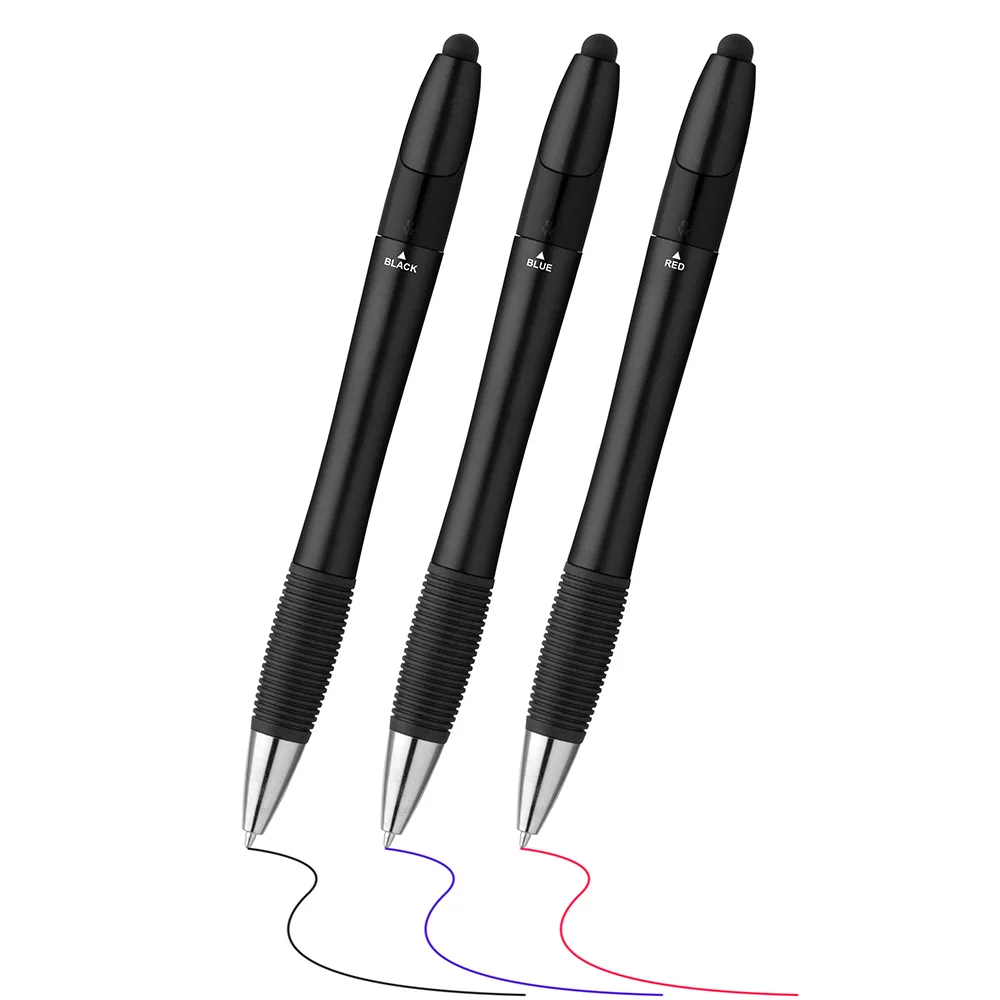 Trio Multi-color Pen 3 In 1 Colored Ink Twist Action Matte Metallic ...
