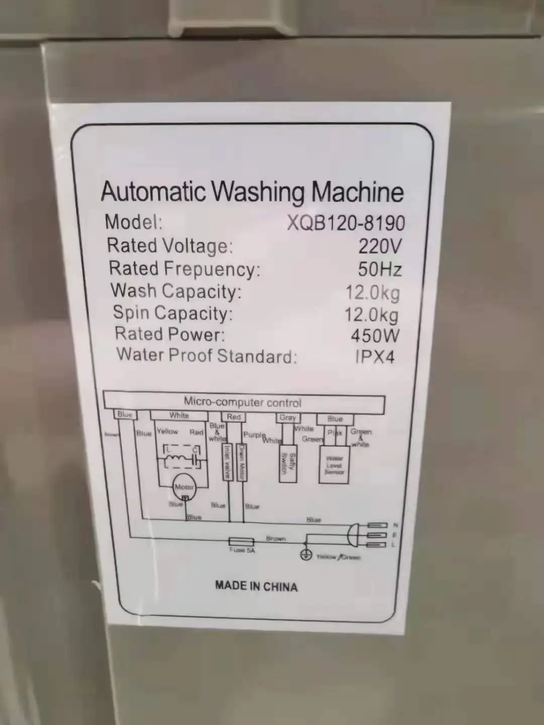 Home 12kg Top Load Fully Automatic 10 Programs & 8 Water Levels ...