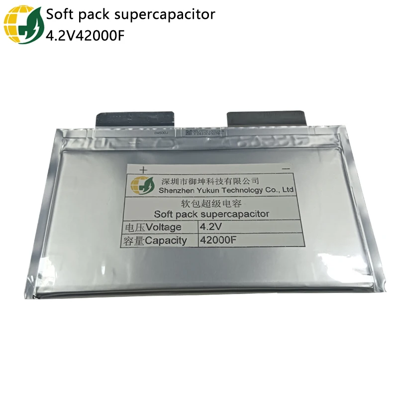 20000 Cycles YKY Graphene Supercapacitor Pouch 4.2V42000F20AH