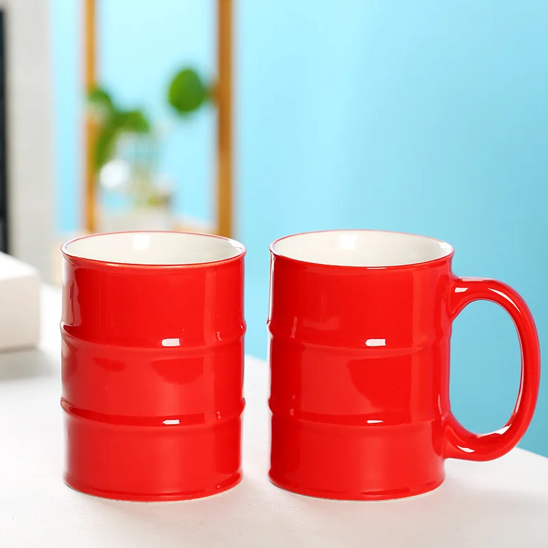 Custom Logo Oil Gas Mugs - Petroleum Petrol 55 Gallon Drum Cup