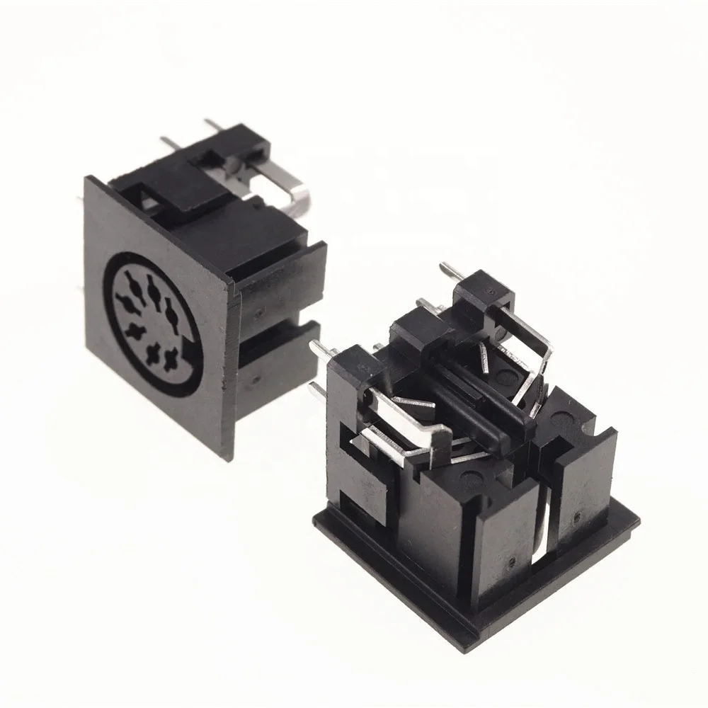 Circular Din Connector - 7 Pin Female Socket PCB Solder