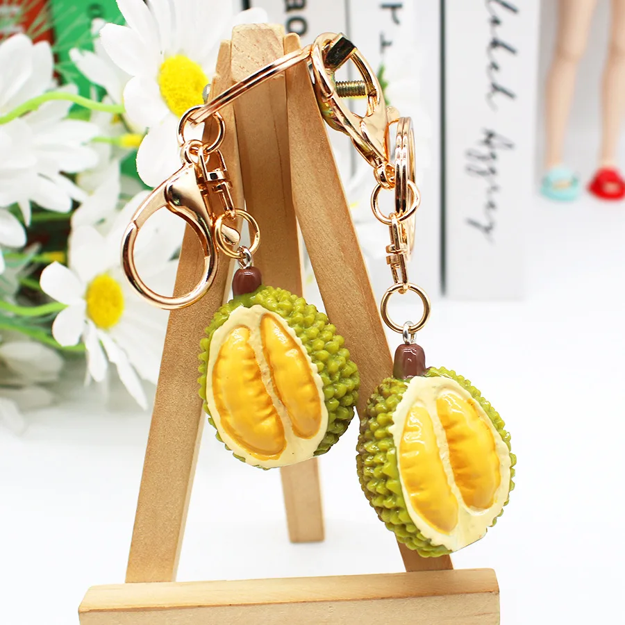 Fruit Simulation Keychains Malaysia Thailand Durian Keychains Car Key ...