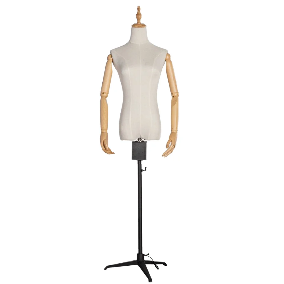 Smart Female Upper-Body Mannequin Movable Robot Stand with Adjustable ...