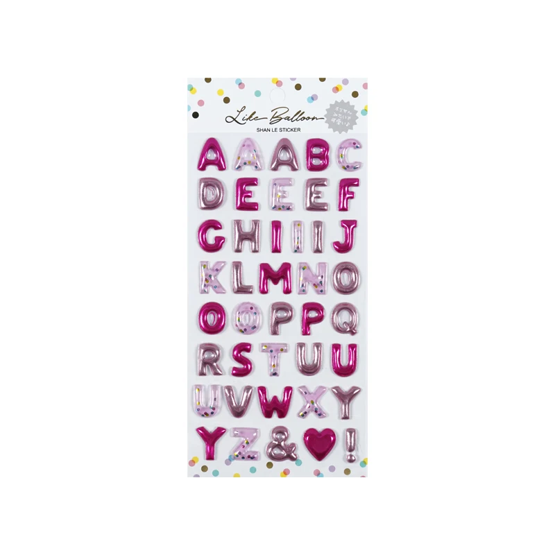 Shanle Wholesale Letter Pvc Gold Gilded Stickers Set Kids Phone Decor ...