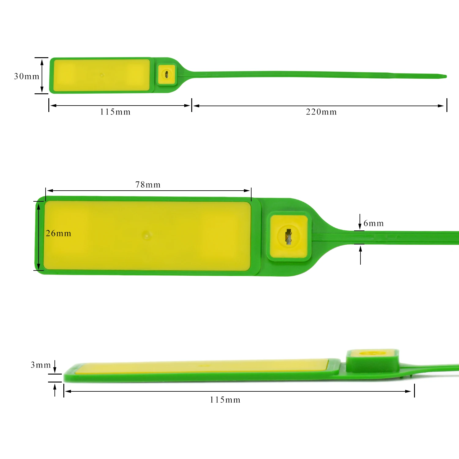 Uhf Rfid Seal Tags Numbered Tamper Resistant Plastic Lock Rfid ...