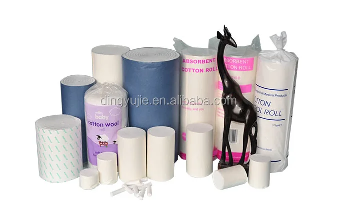 100% Cotton Medical Absorbent Cotton Wool Roll - Buy Medical Cotton ...