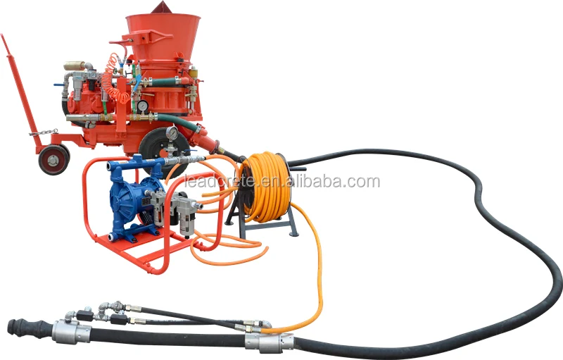 Pneumatic 5m3h Dry Spraying Refractory Shotcrete Gunning Castable ...