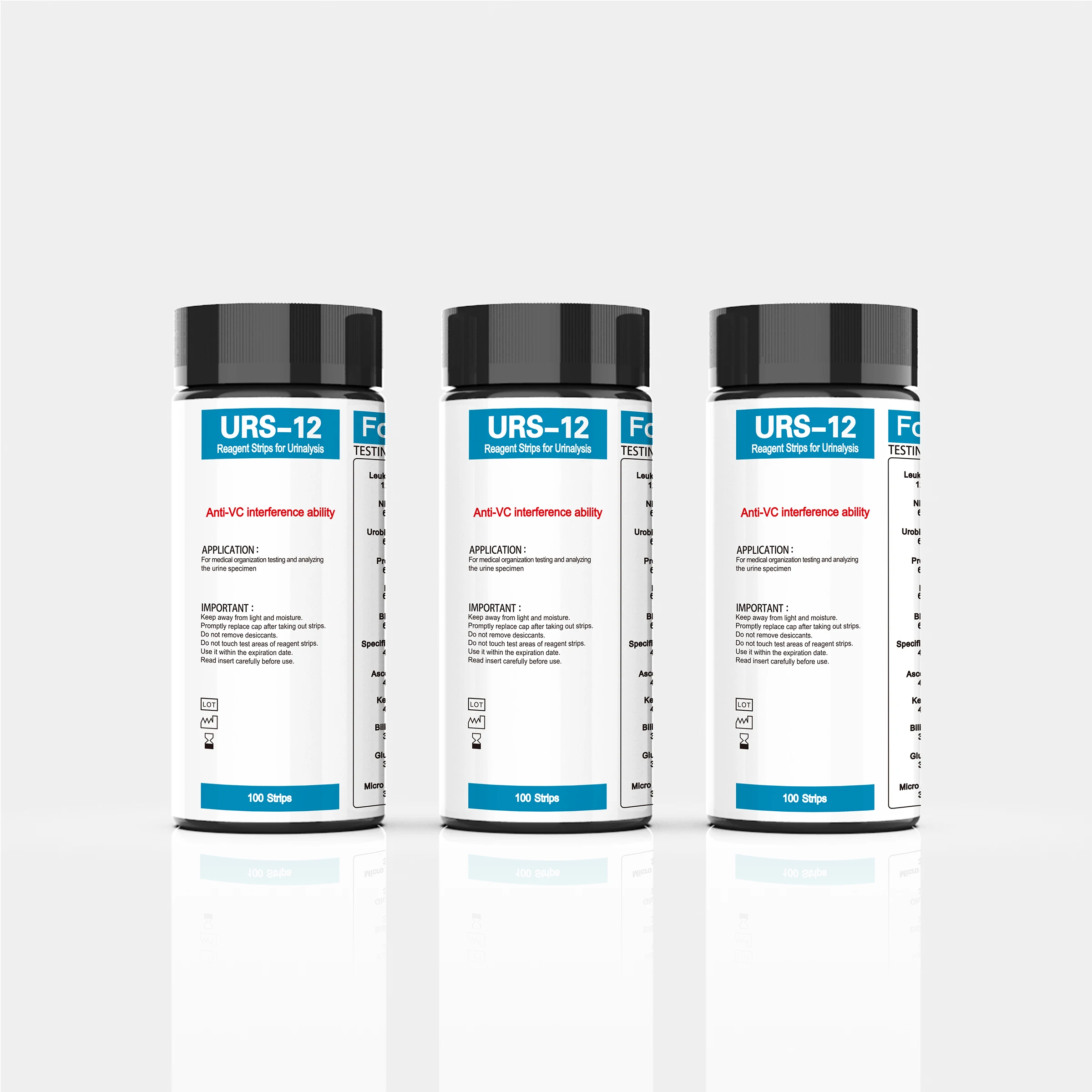 Bilirubin Nitrite Potassium Mg Test Strip Reader 12 Parameter Uriscan ...