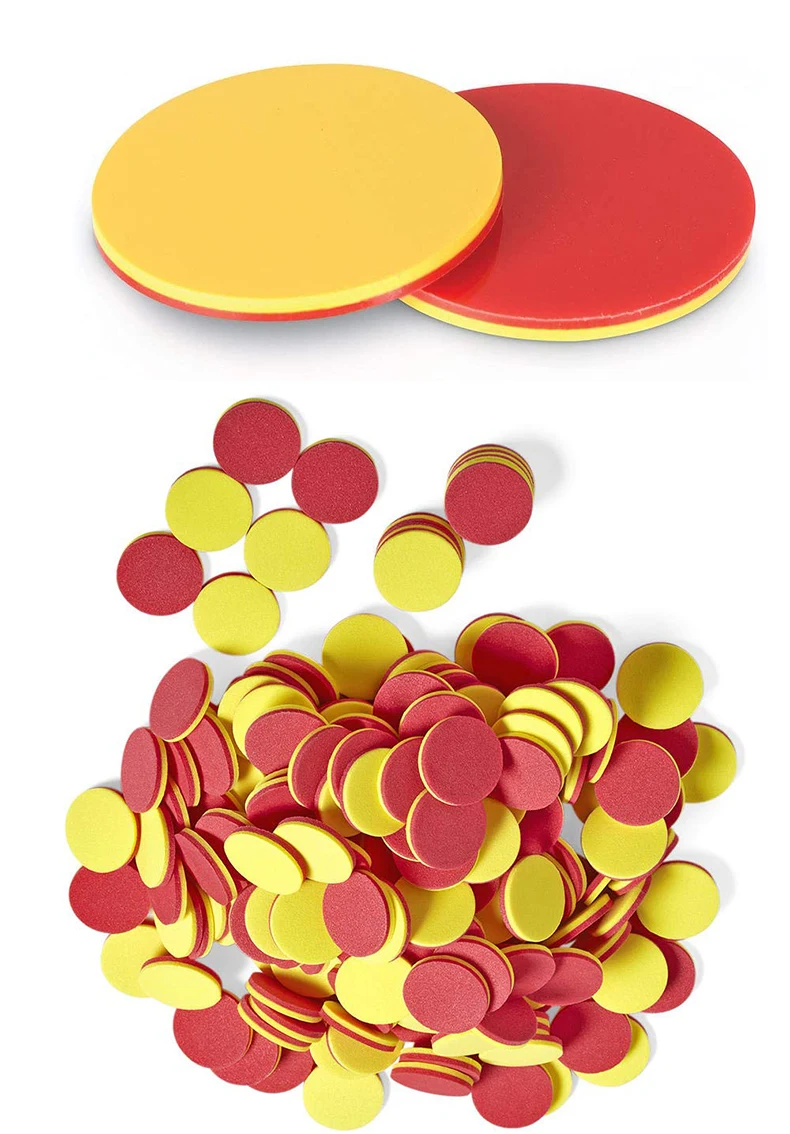Educational Early Learning Math Kits Hand2mind Foam Two-Color Counters ...