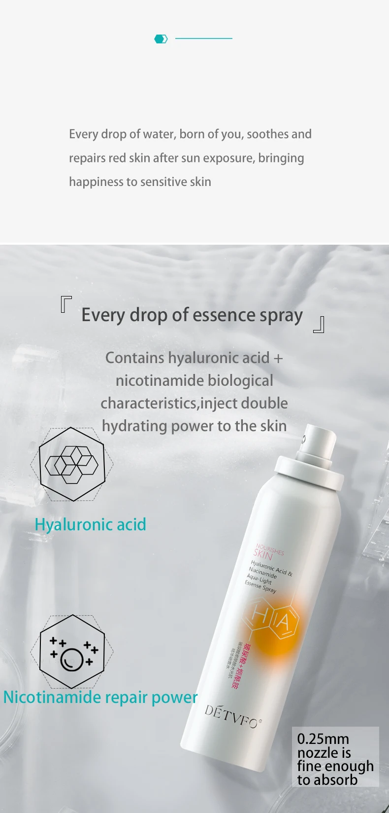 Water Toner Spray Spring Spa Lotion Face Toner Oem Whitening Body Serum ...