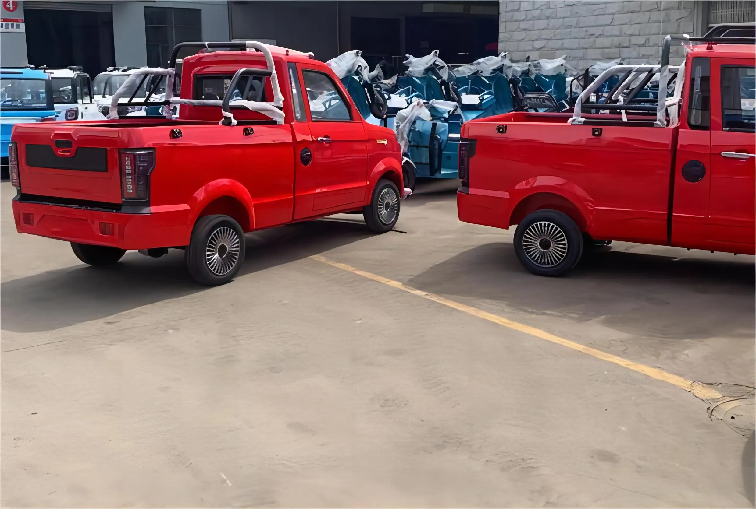 Double Door Electric Vehicle Pickup Truck Four Wheel Sedan Changli ...