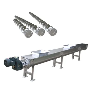 Professional Design Shaftless Auger Blade Screw Conveyor With Liner ...