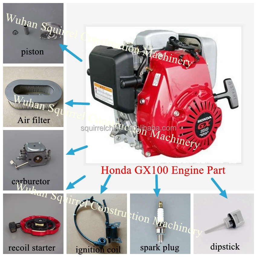Factory Price 3hp Gx100 Replacement Gasoline Engine Low Price For ...