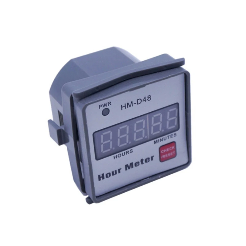 Digital Hour Meter Guide Rail Timer Counter AC 220V 50Hz High-precision ...