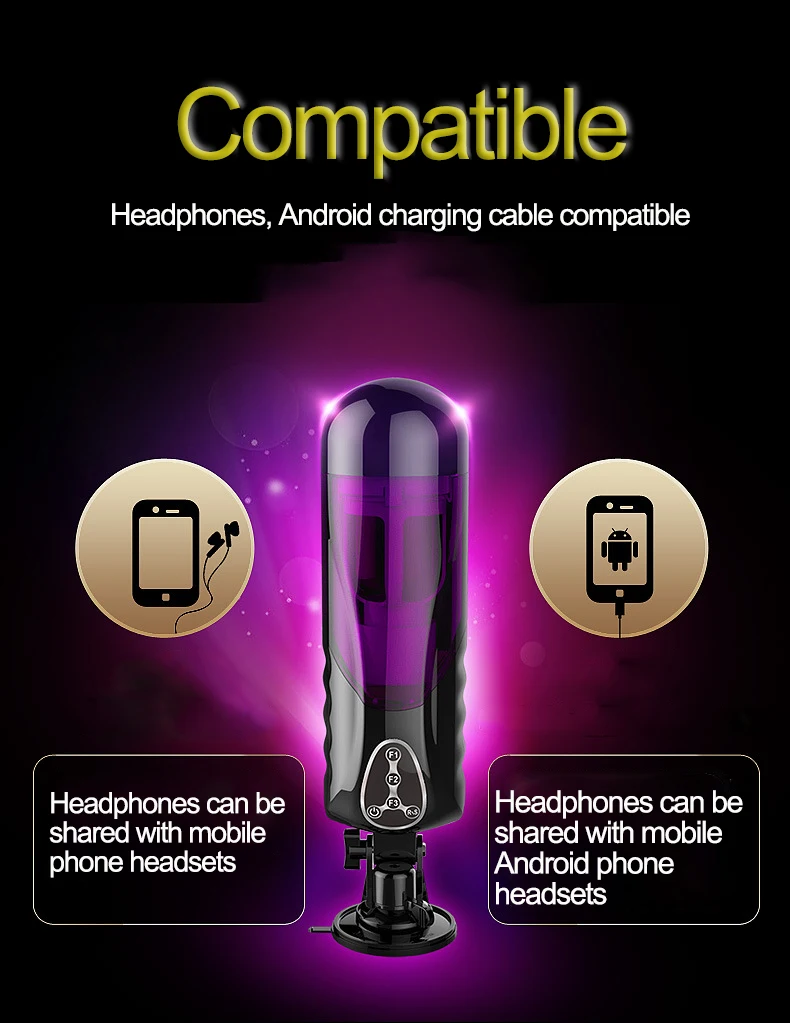 Sex Shop Produtos Hand Free Automatic Rotating Voice Máquina De Sexo