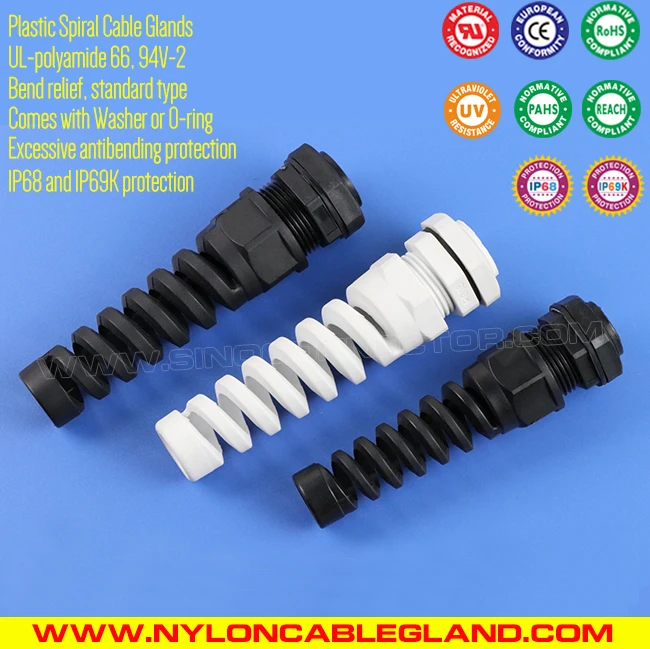 Ip68 High Quality Strain Relief Cord Grip Connectors Ip69k Eco-friendly ...
