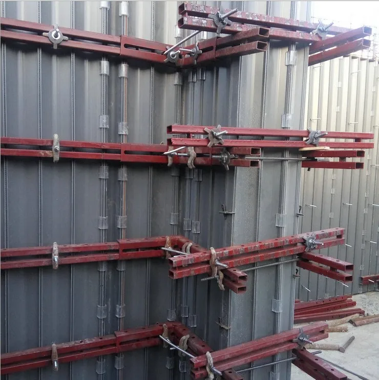 Adjustable Plastic Column Formwork Panels for Concrete