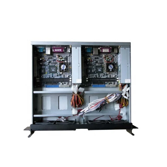 Compact Dual System Rackmount Mini-ITX Server Case EKI-M236 - Steel PC ...