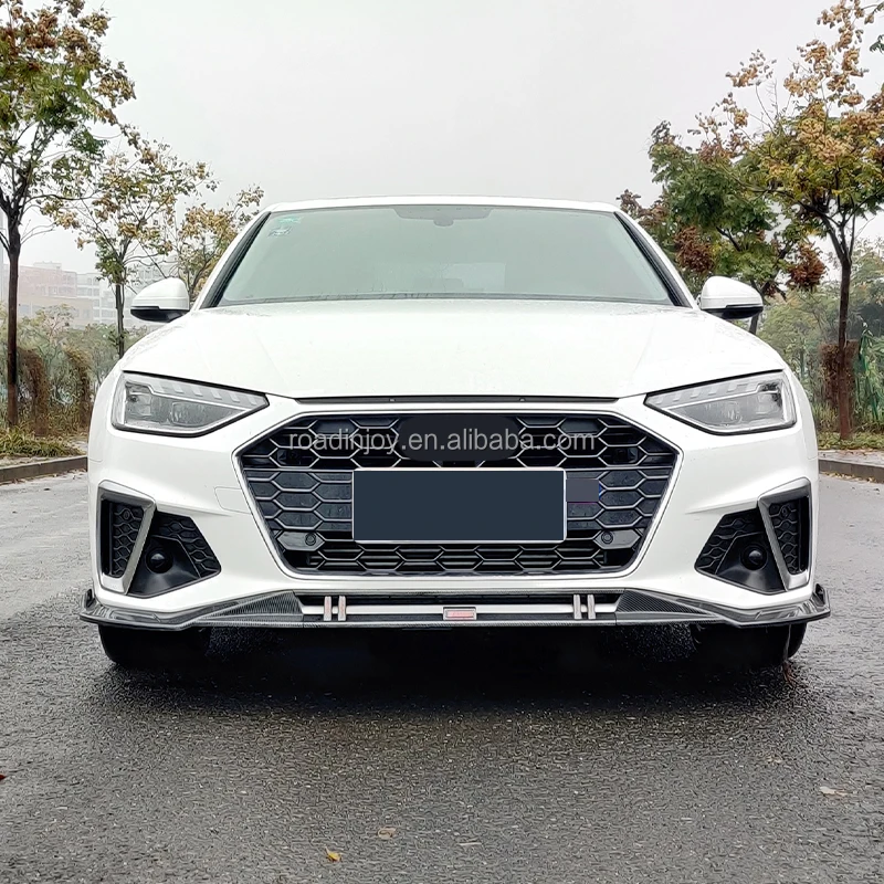 Car Front Lip Carbon Fiber Front Lip Front Bumper With Lips For Audi A4 ...