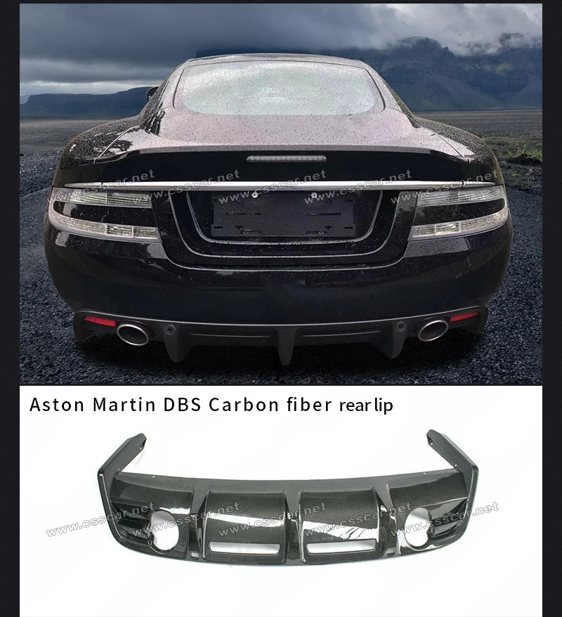 Auto Parts Carbon Rear Diffuser Bumper Lip for Aston Martin DBS 2007-2013