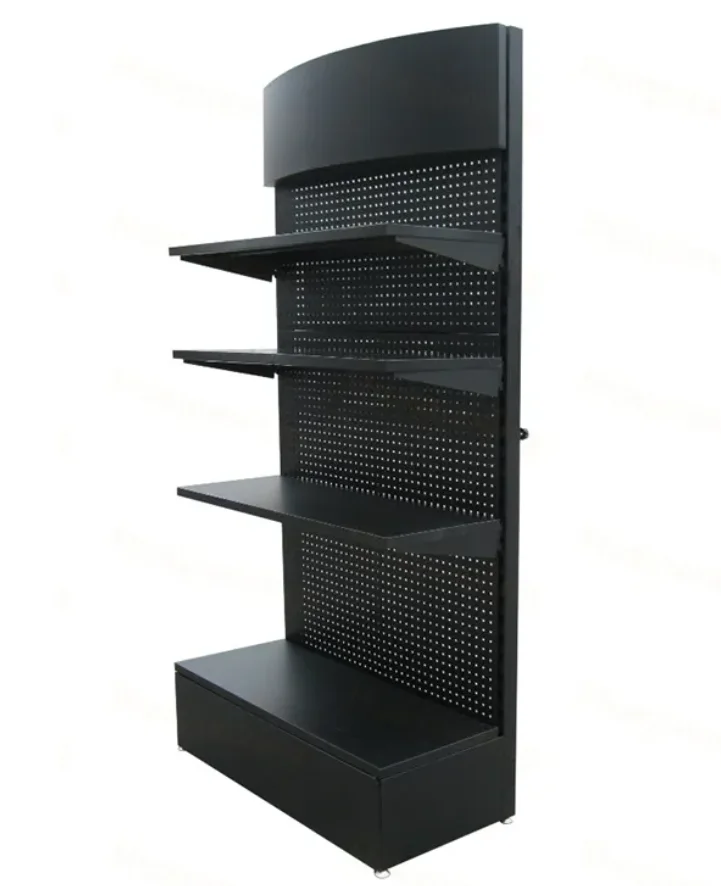 Heavy Duty Metal Shelving Gondola Unit Used Pegboard Display Stand ...