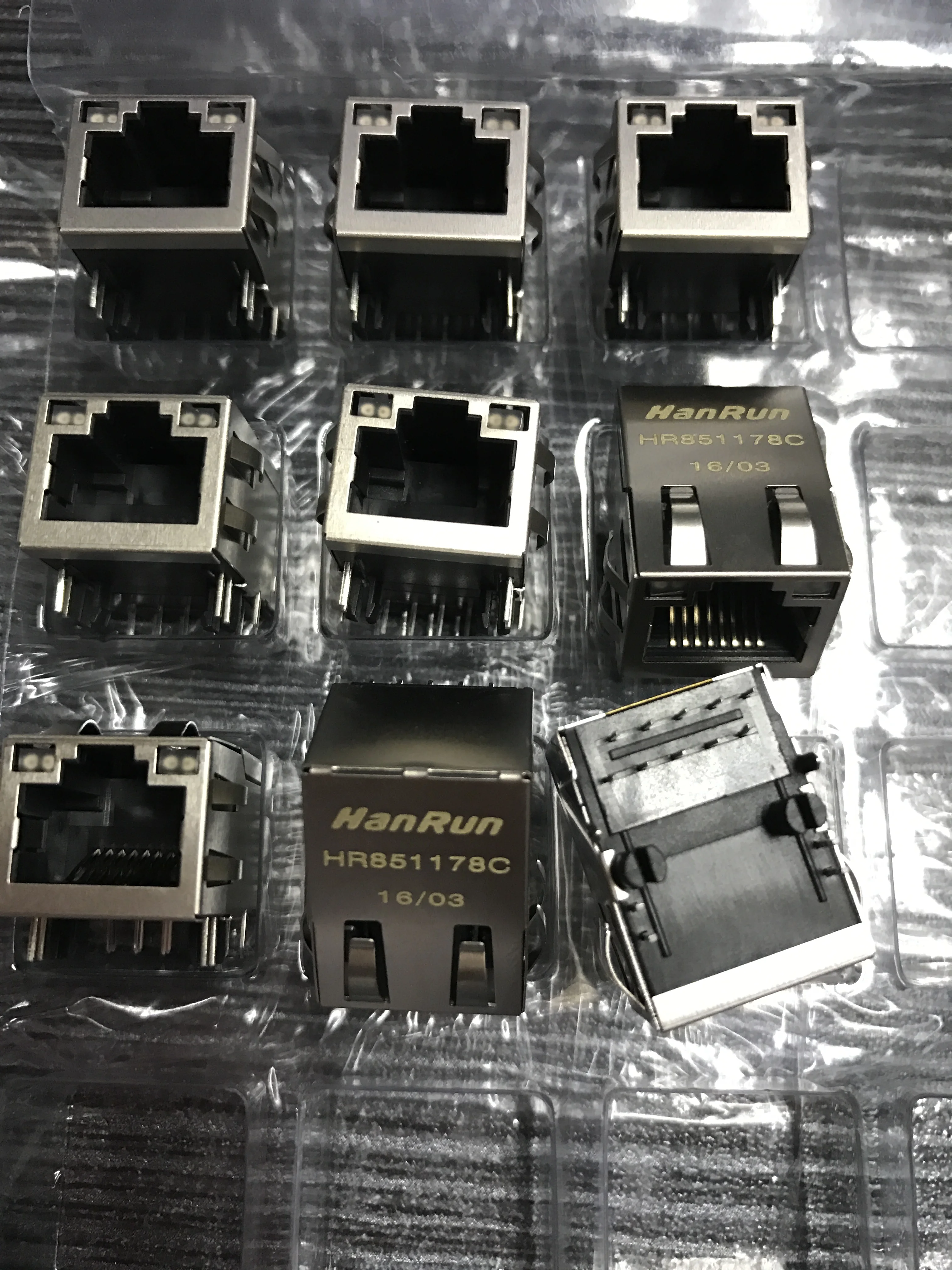 Hy951180a Rj45 Connector With Integrated Magnetics And Led Ethernet ...