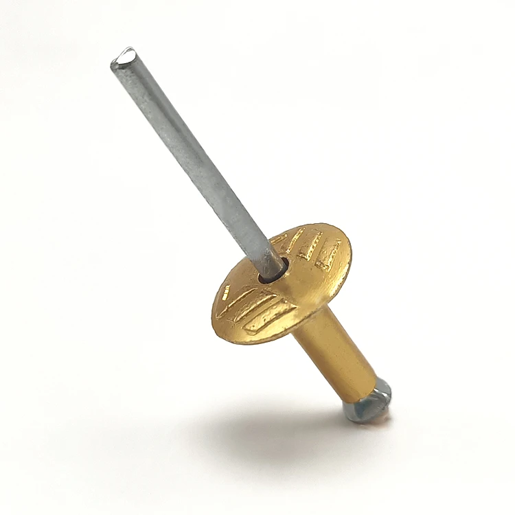 Big Cap Metal Aluminium Golden Rivets Copper Head Large Flange Brass ...