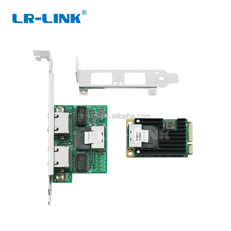 LR-LINK Mini Pci-E Ethernet Dual Port Lan Card - 10M/100M/1000M
