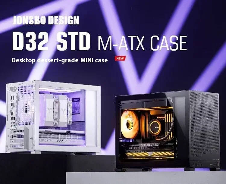 JONSBO D32 MATX Desktop Mini Chassis - Support USB Front Port
