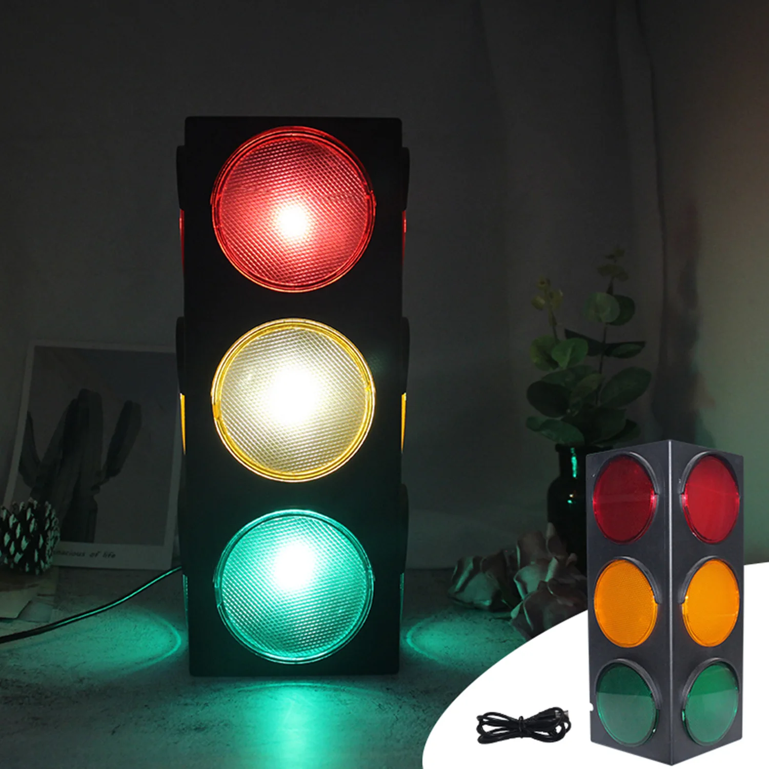 Small Red Green Traffic Lights Battery Operated Christmas Decorations ...