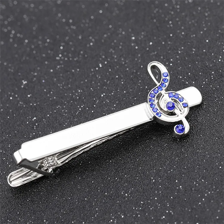 High Quality Luxury Diamond Tie Pins for Men's Bar Tie Cufflinks