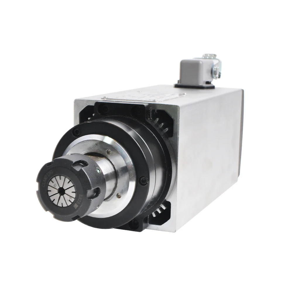 High Speed Air Cooled Square Spindle Motor 4kw Er25 For Cnc Engraving ...