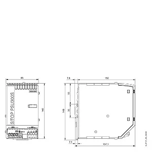 새로운 지멘스 전원 공급 장치 6ep1436-2ba10 3 상 Sitop Psu300s 20 A 안정적인 전원 공급 장치 입력 ...