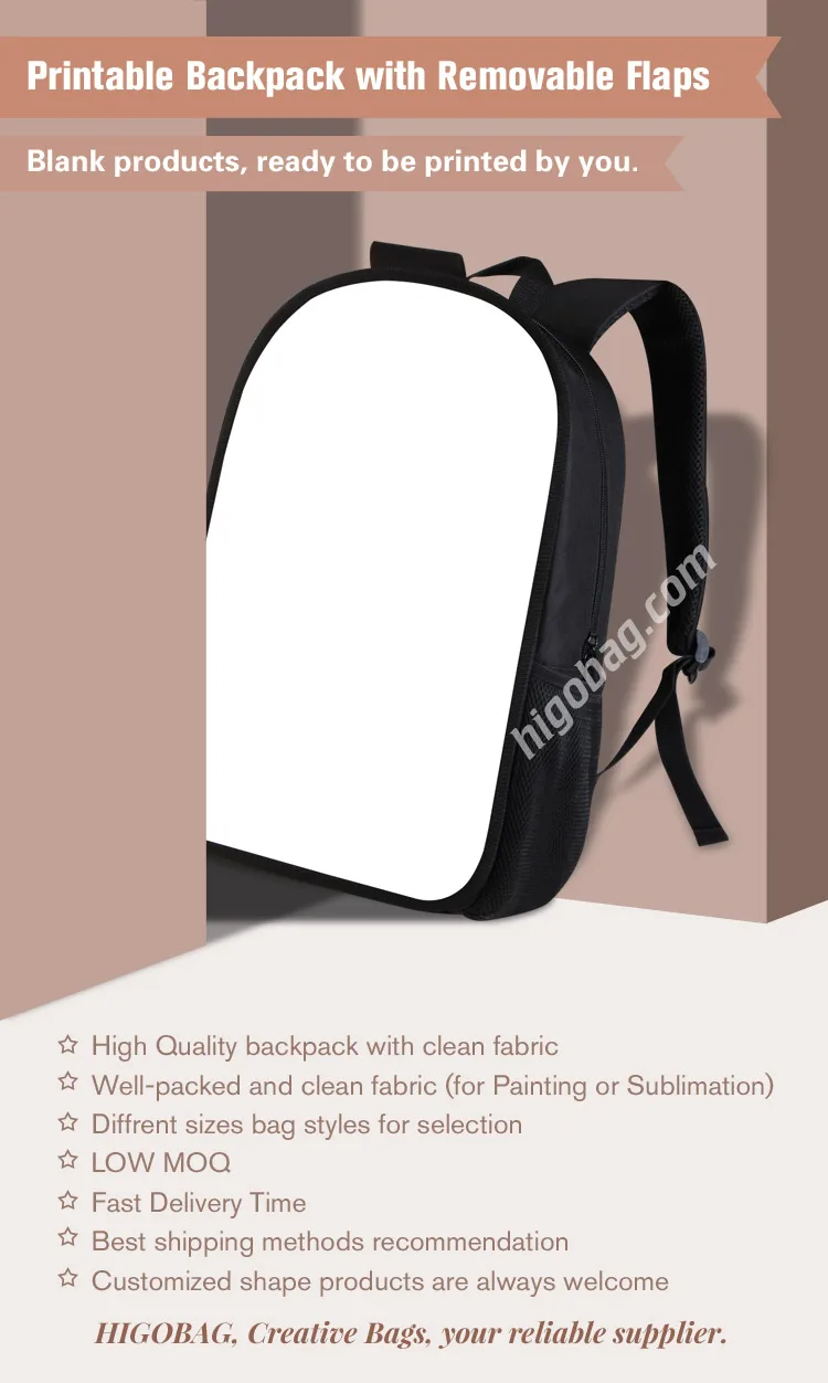 Kids Blank Sublimation School Bags Backpack For Printing - Buy Blank ...