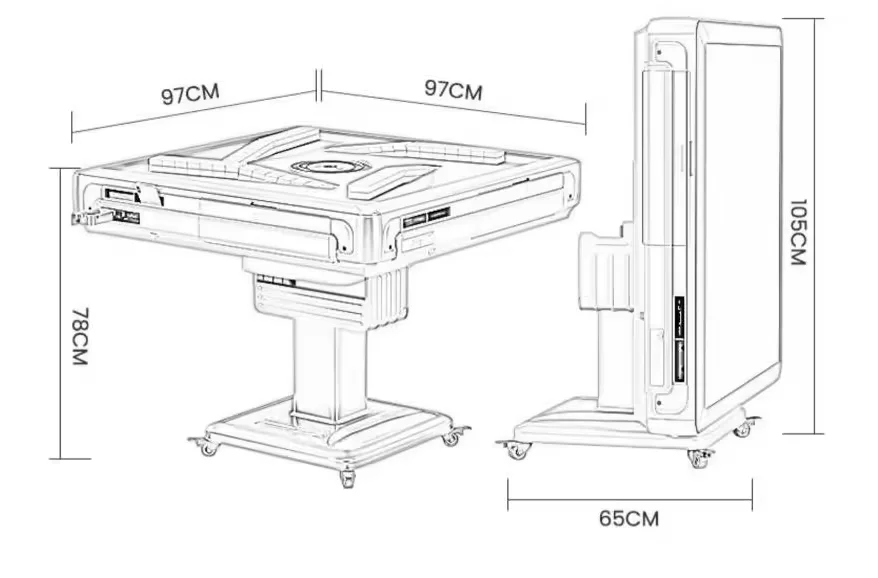 New Electric Mahjong Machine - Fully Automatic & Dual Table