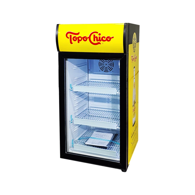 Meisda geladeira/refrigerador com display 80l, porta de vidro mini ...